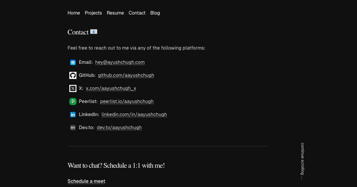 Contact | Ayush Chugh